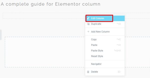 A complete guide for Elementor column - ThemeOO || Professional Elementor Blog