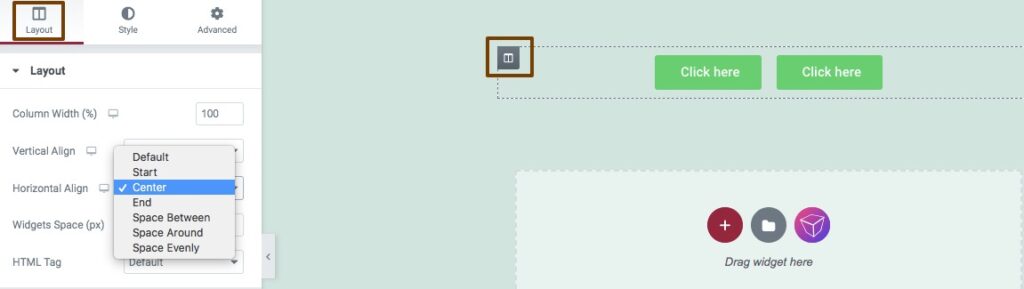 How to add two buttons in Elementor side by side in the same column ...