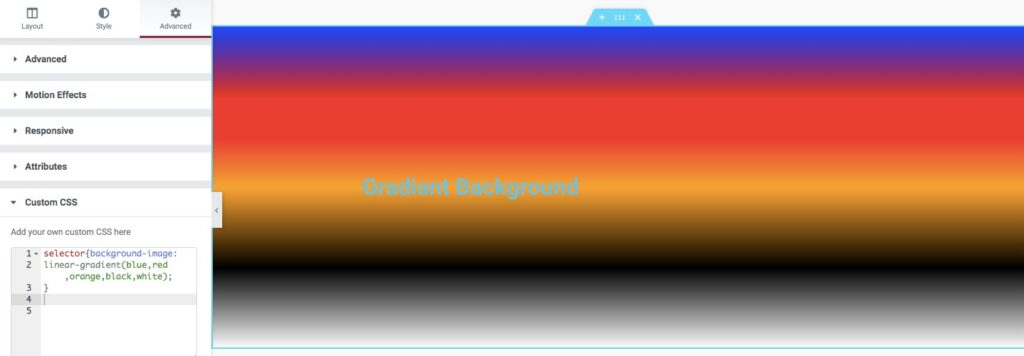 How To Create Multicolor Gradient Background In Elementor Themeoo Professional Elementor Blog